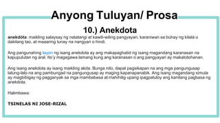 Uri at anyo ng panitikan at ang kahulugan nito | PDF