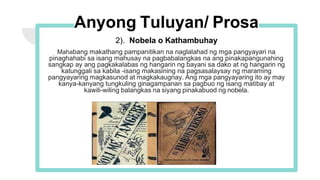 Uri at anyo ng panitikan at ang kahulugan nito | PDF