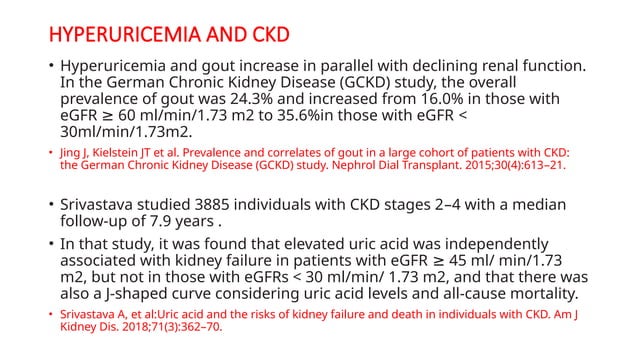 Uric acid and kidney has a important role | PPTX | Endocrine and ...