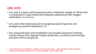 Uric acid and kidney .pptx