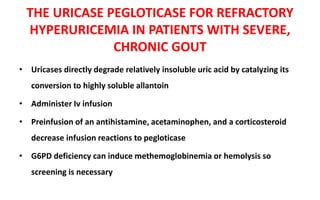 Uric acid metabolism and Gout | PPTX