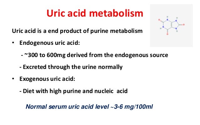 Uric acid metabolism and Gout