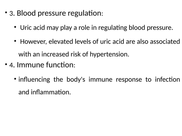uric acid ppt.pptxth for the health department | PPTX