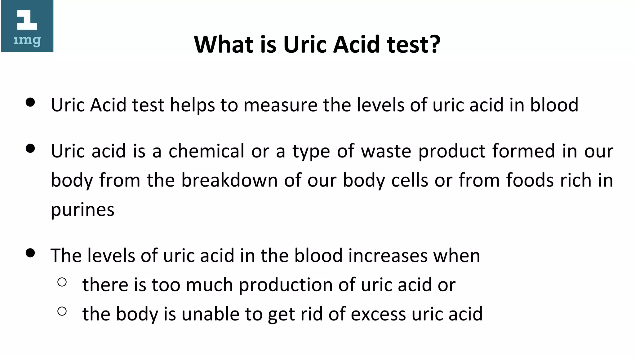 Uric acid test | ODP