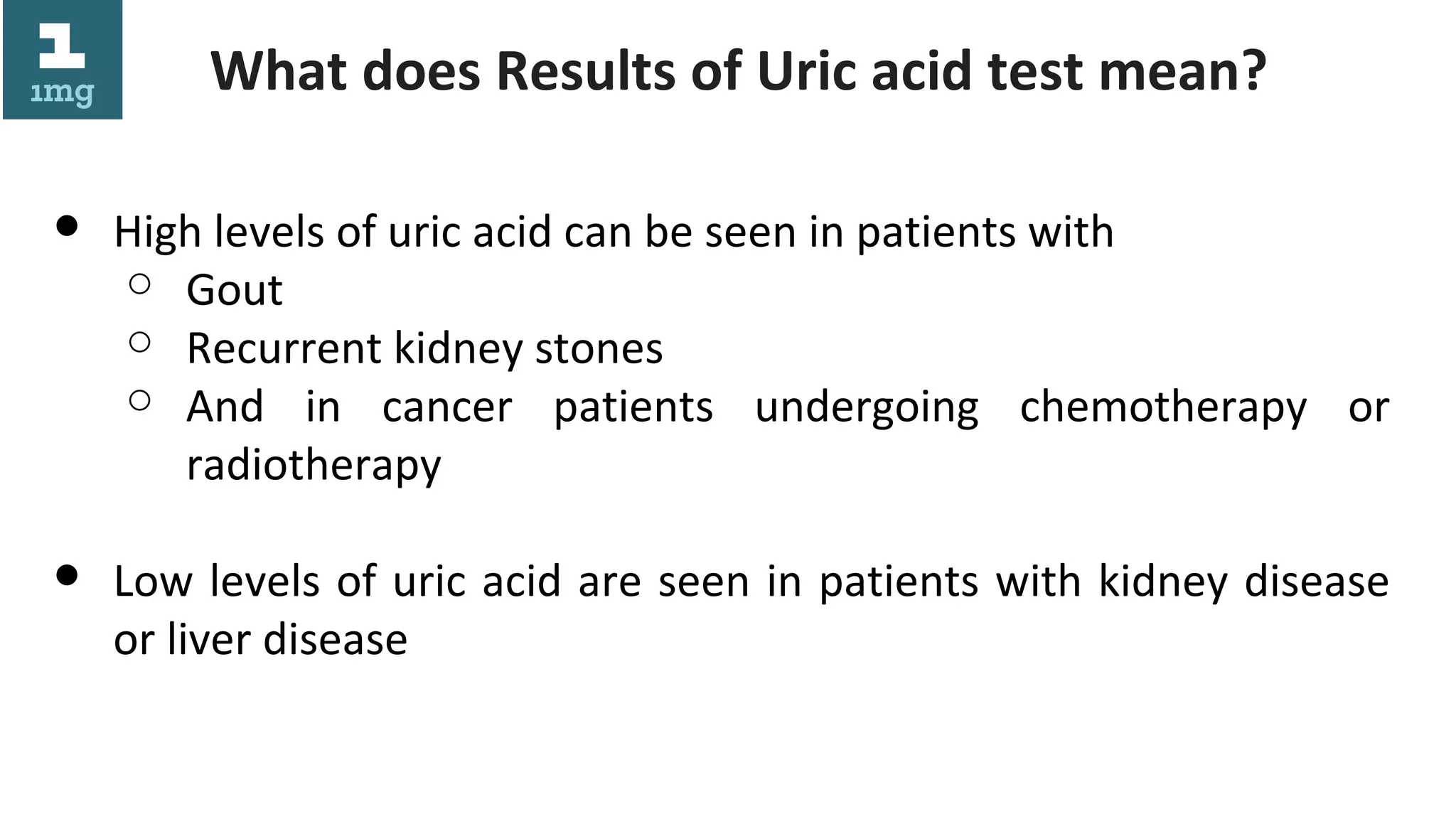 Uric acid test | ODP