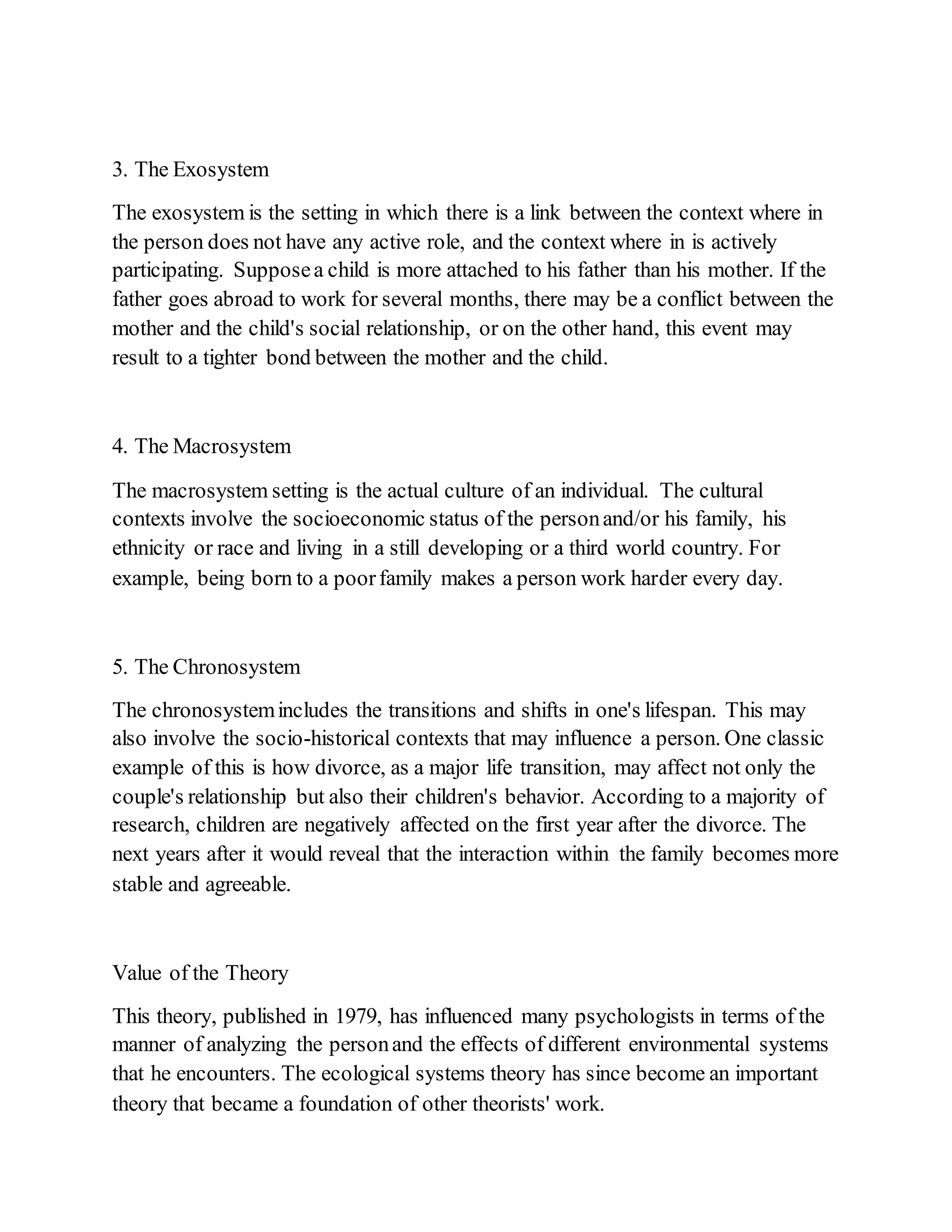 Urie bronfrenner thery course 1 | DOCX