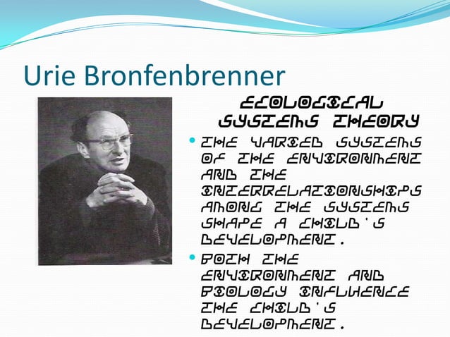 Bronfenbrenner's Ecological Systems Theory Explained | PPT
