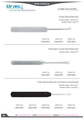 Uriel spine surgery instruments | PDF