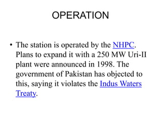 Uri hydel power project | PPTX