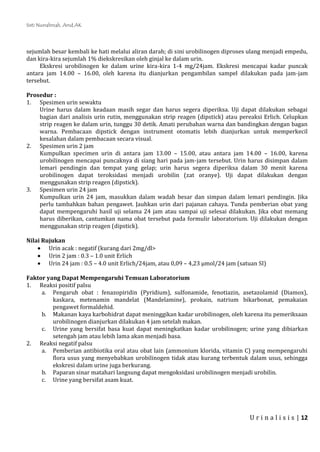 Urinalisis | DOCX