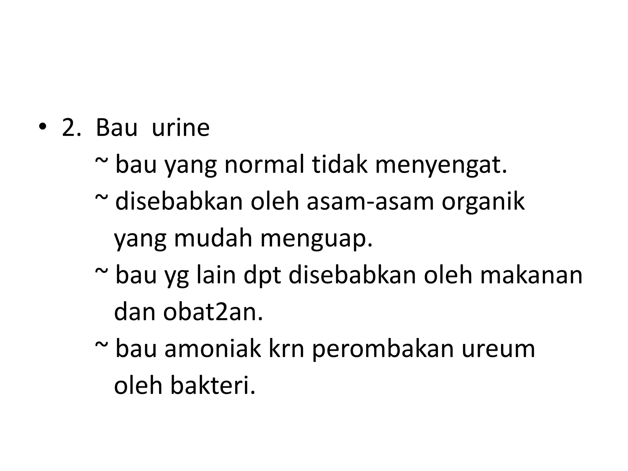 PEMERIKSAAN URINE (Urinalisis) | PPTX