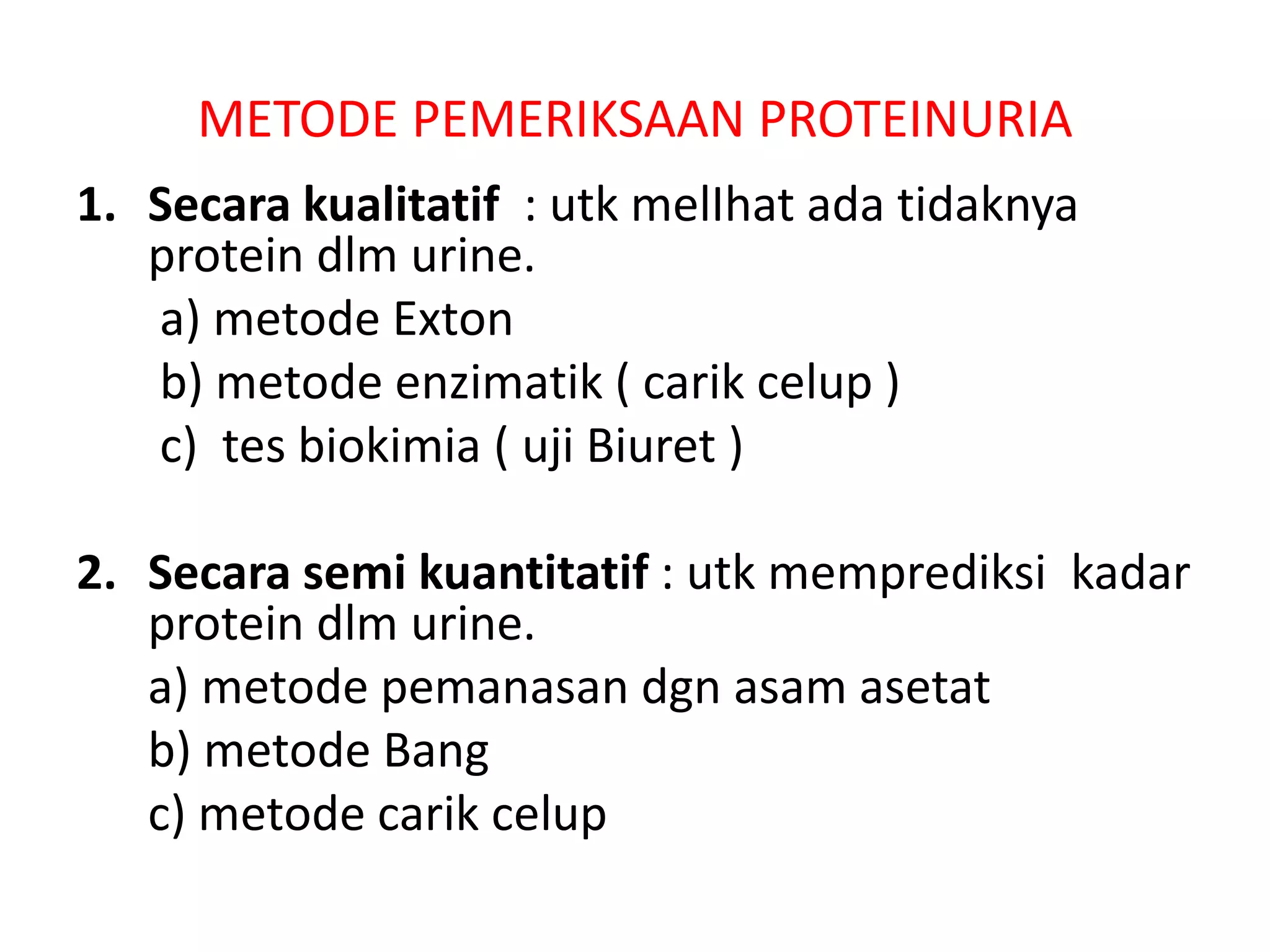 PEMERIKSAAN URINE (Urinalisis) | PPTX
