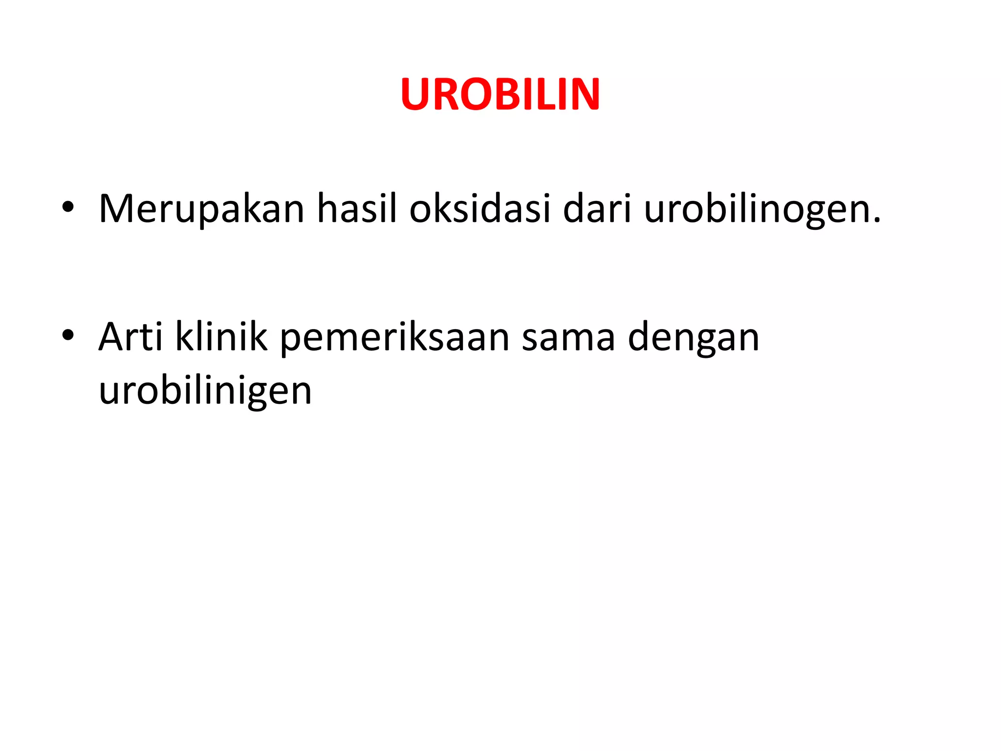 PEMERIKSAAN URINE (Urinalisis) | PPTX
