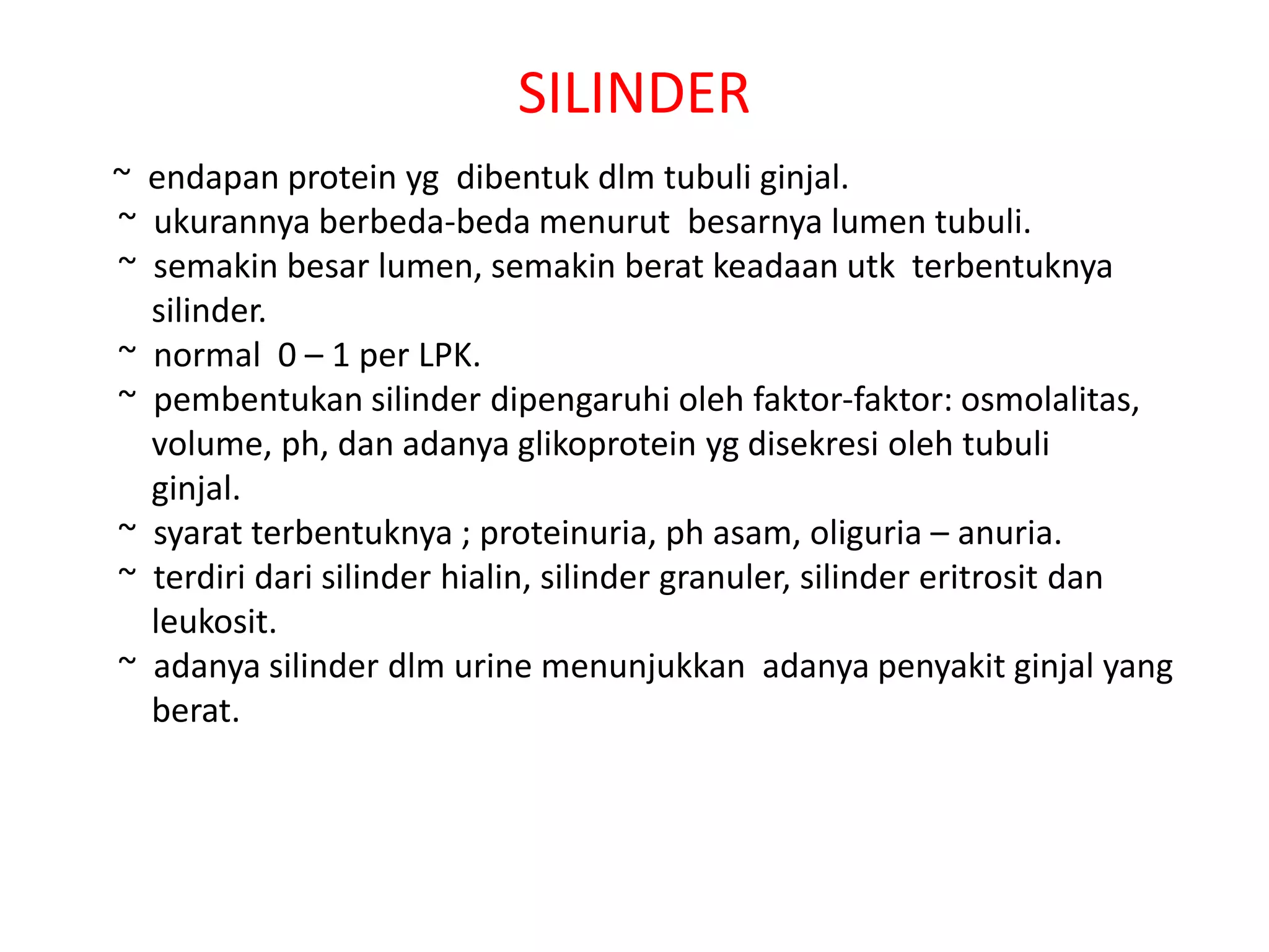 PEMERIKSAAN URINE (Urinalisis) | PPTX