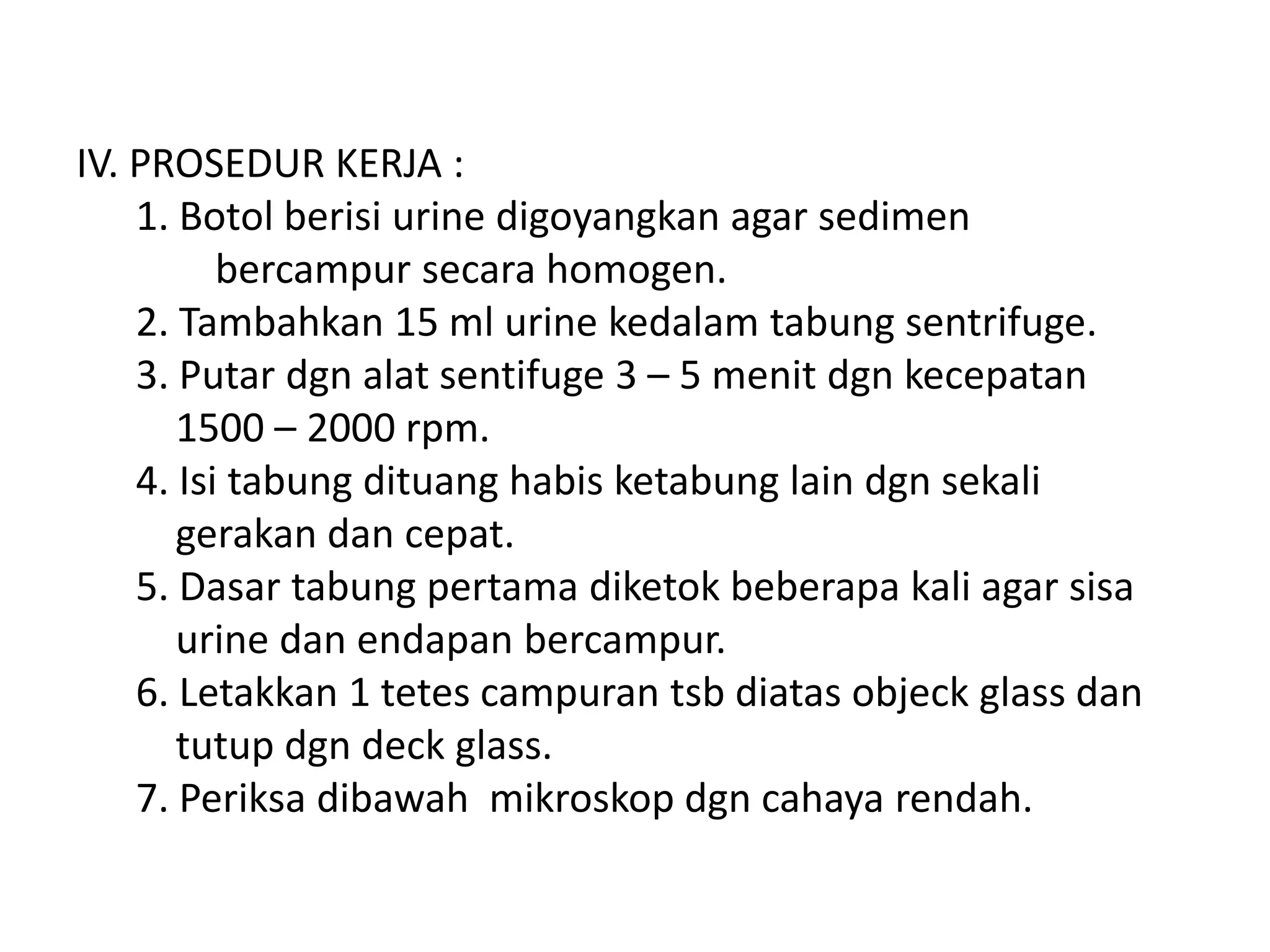 PEMERIKSAAN URINE (Urinalisis) | PPTX