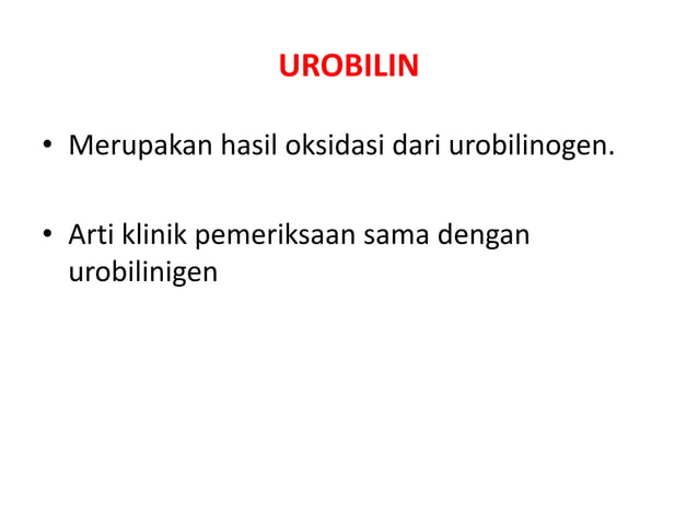 PEMERIKSAAN URINE (Urinalisis) | PPTX