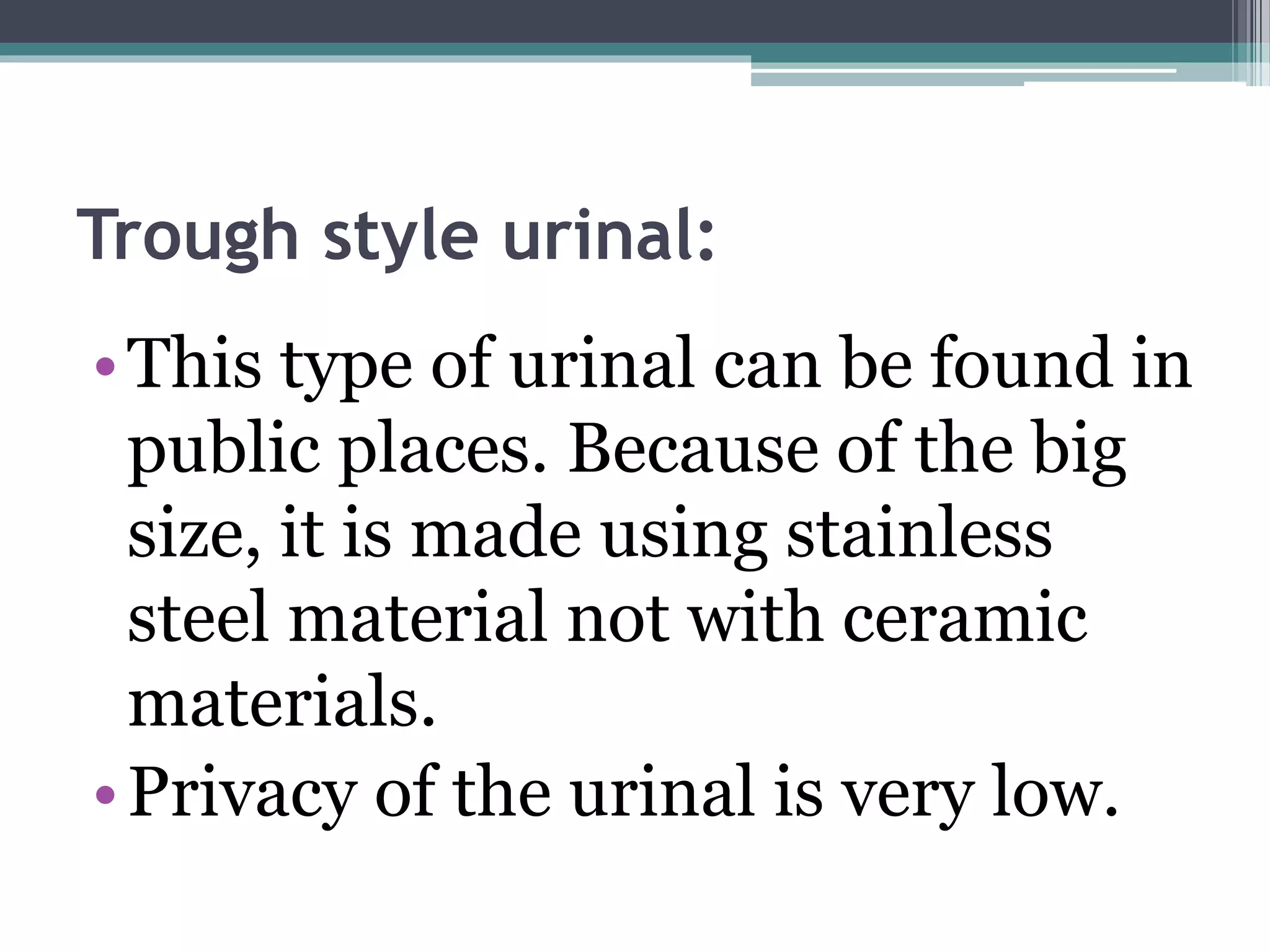 Urinals (presentation) | PPTX