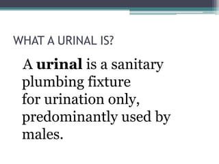 Urinals (presentation) | PPTX