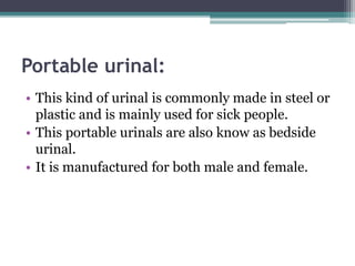 Urinals (presentation) | PPTX