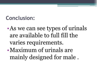 Urinals (presentation) | PPTX
