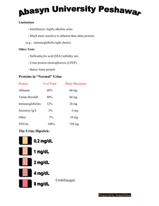 Urinalysis | DOC | Blood Disorders | Diseases and Conditions