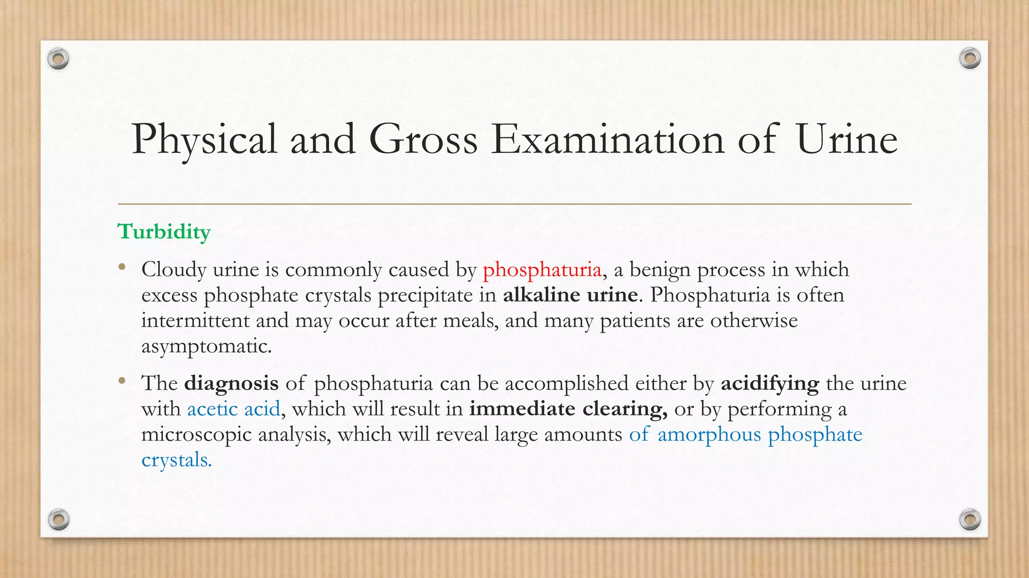 Urinalysis | PPTX