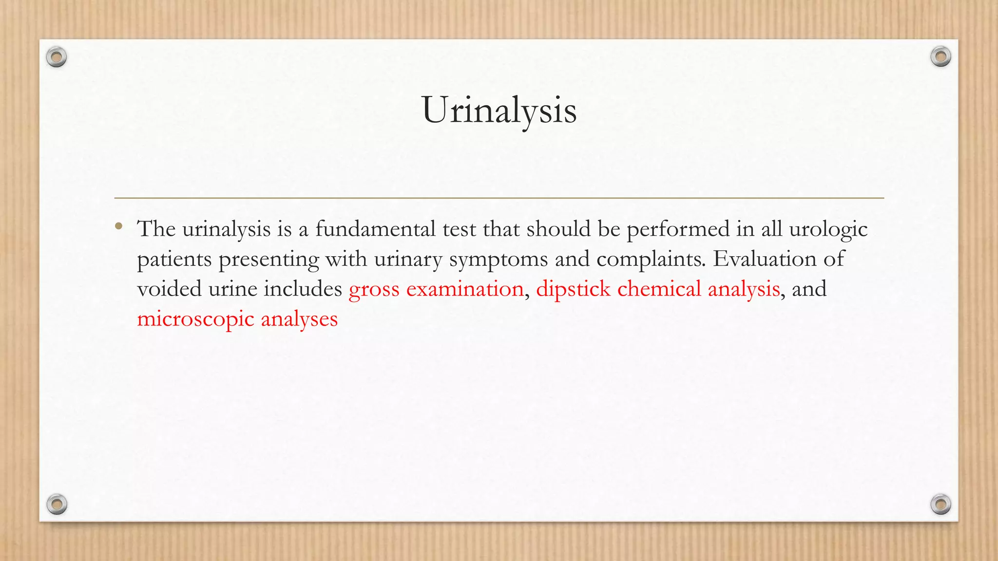 Urinalysis | PPTX
