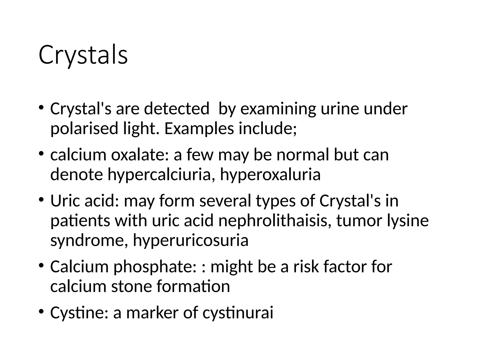 Slide on Urine analysis and urine microscopy | PPTX