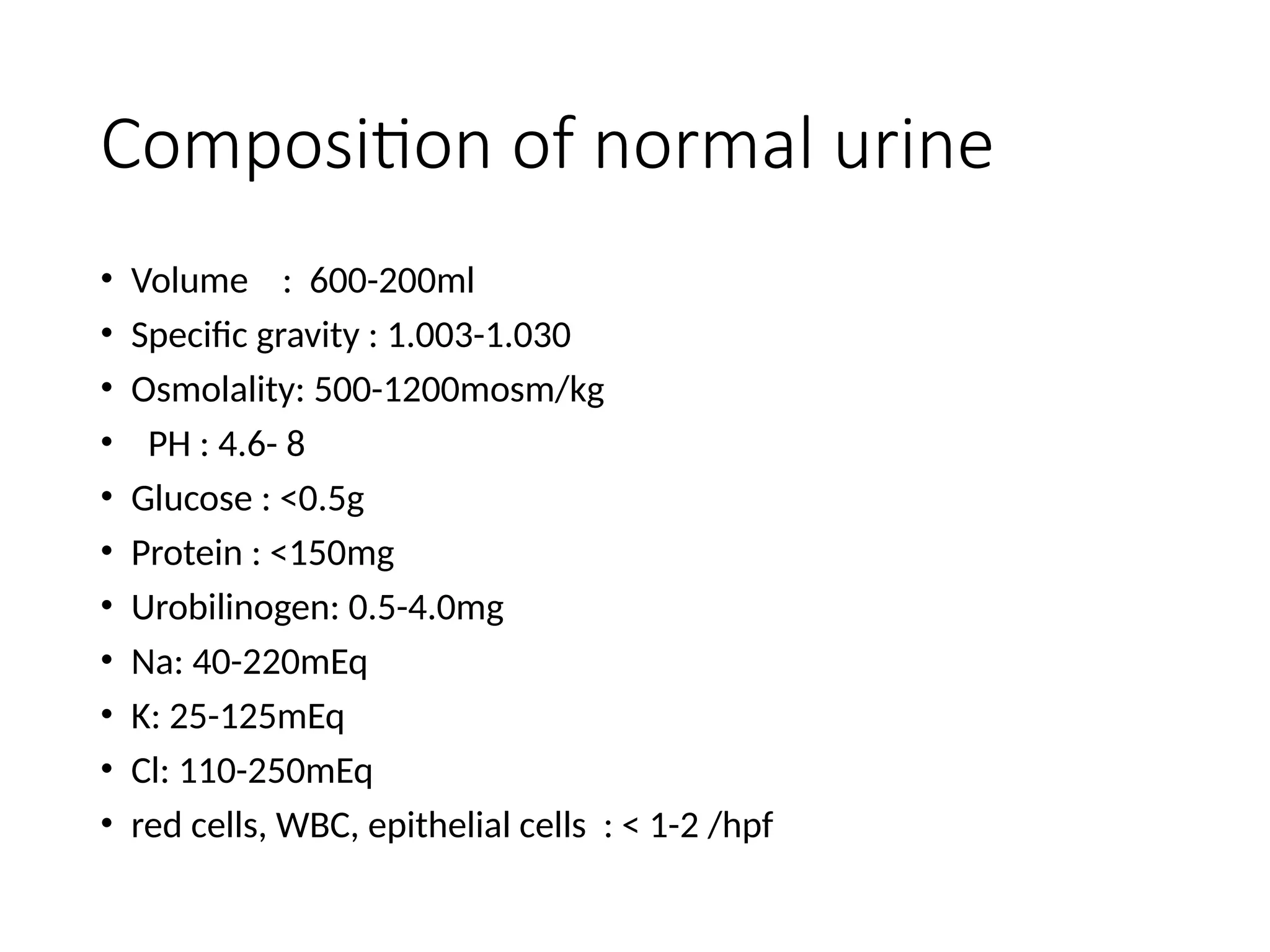 Slide on Urine analysis and urine microscopy | PPTX