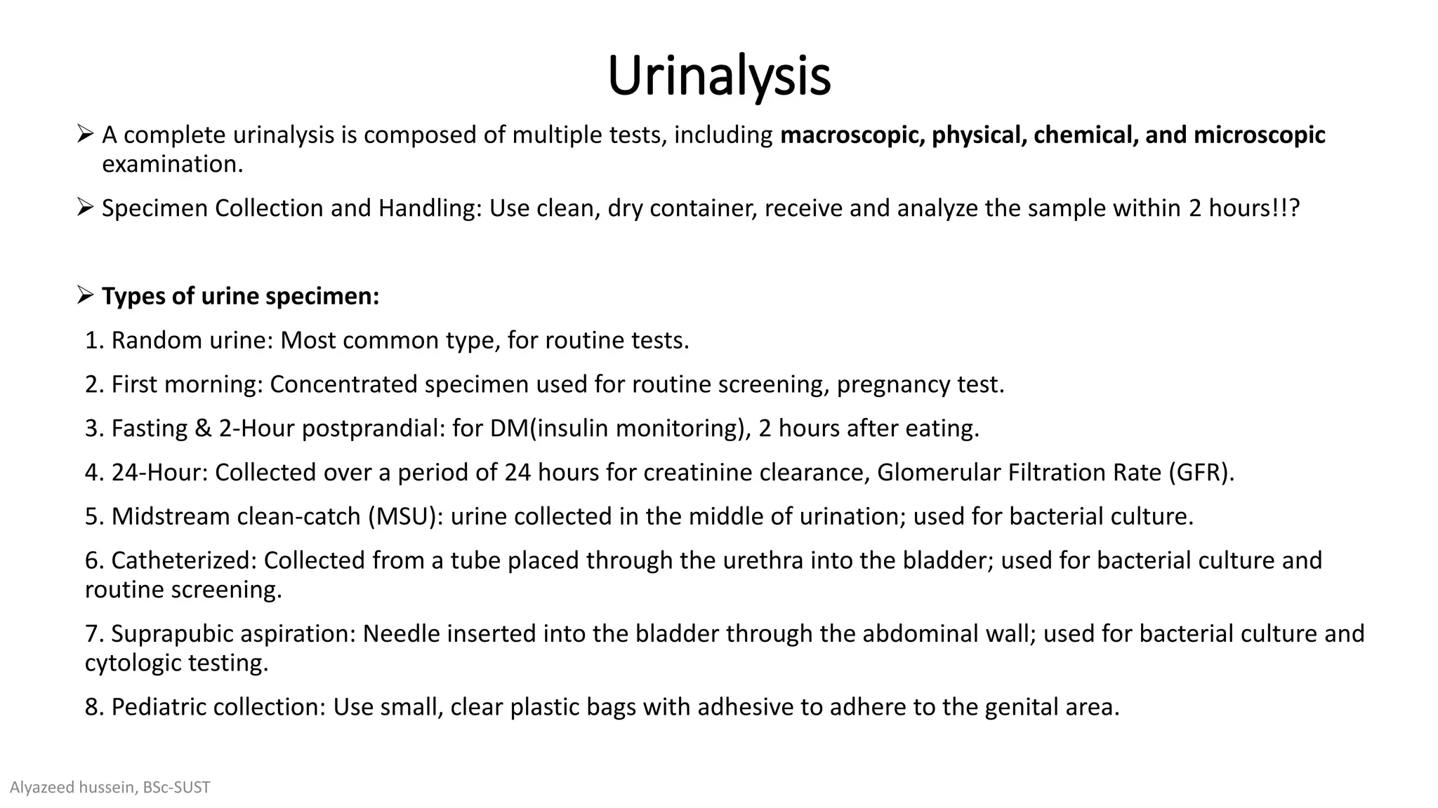 Urinalysis a comprehensive review | PPTX