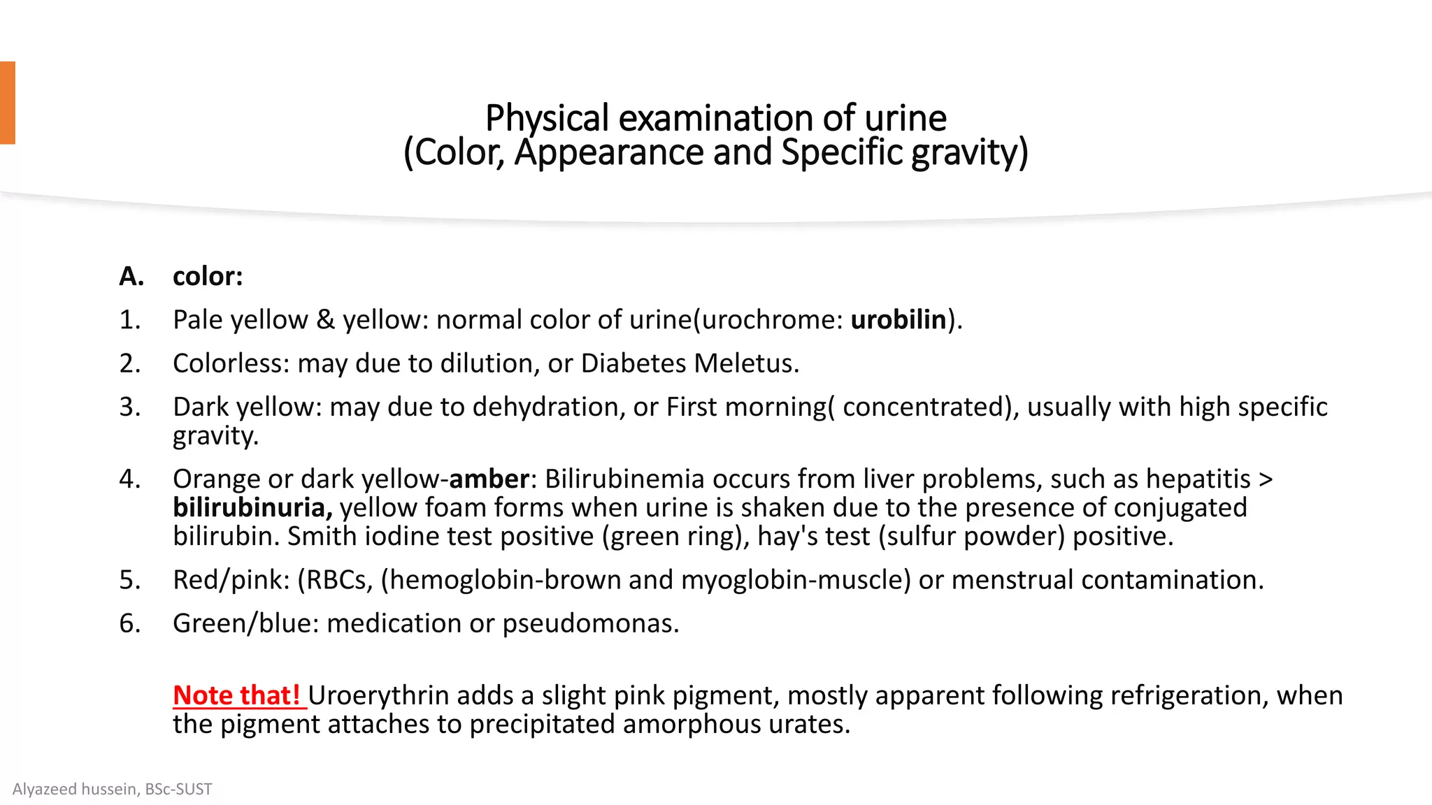 Urinalysis a comprehensive review | PPTX