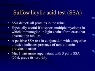 Urinalysis; urine examination in the lab.ppt