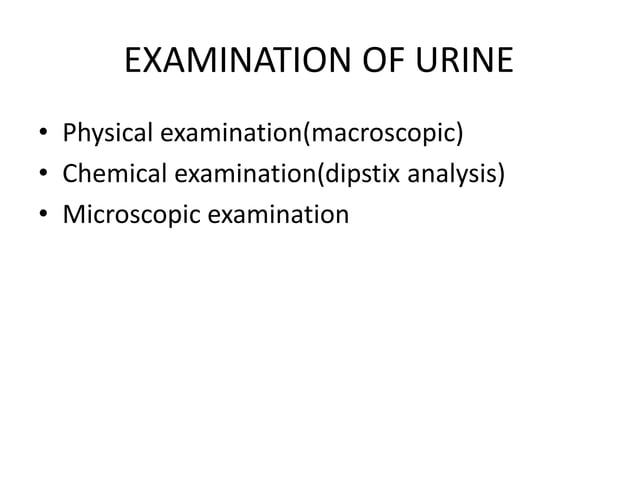 URINALYSIS CHEM PATH.pptx | Medical Tests | Medical Health