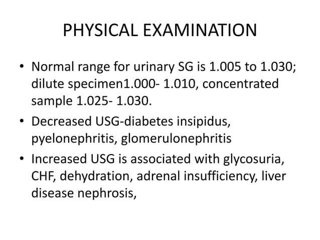 URINALYSIS CHEM PATH.pptx | Medical Tests | Medical Health