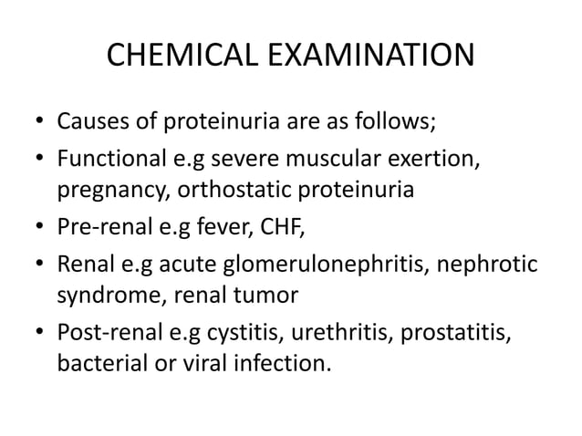URINALYSIS CHEM PATH.pptx | Medical Tests | Medical Health