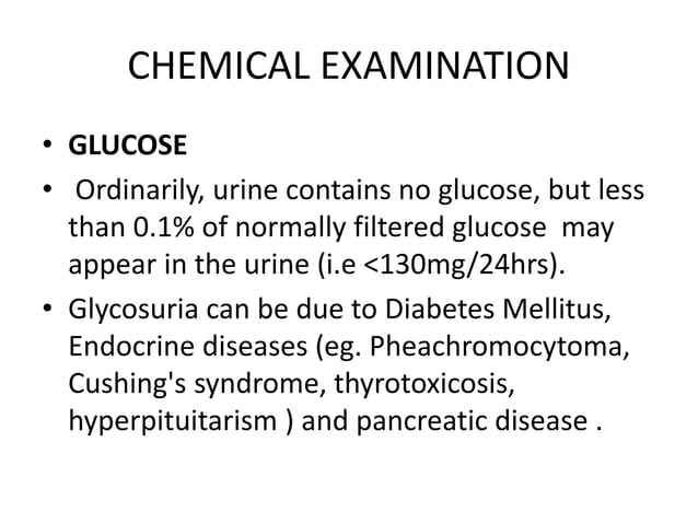 URINALYSIS CHEM PATH.pptx | Medical Tests | Medical Health