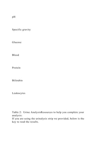 Urinalysis Hands on Lab AssignmentIntroductionThe million nephr.docx