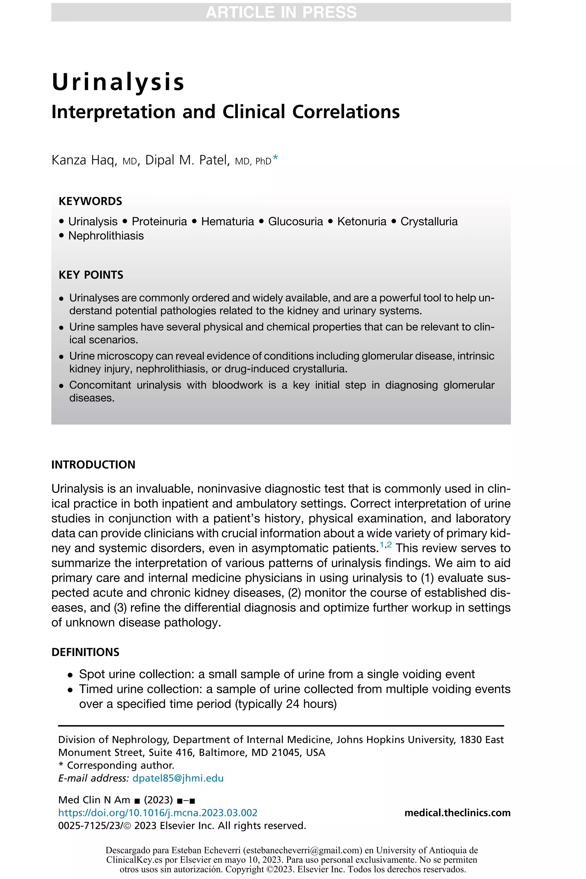 Urinalysis Interpretation and Clinical Correlations.pdf