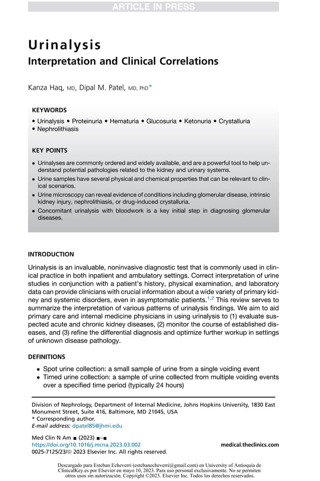 Urinalysis Interpretation and Clinical Correlations.pdf