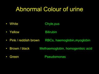 CME - Urinalysis | PPT