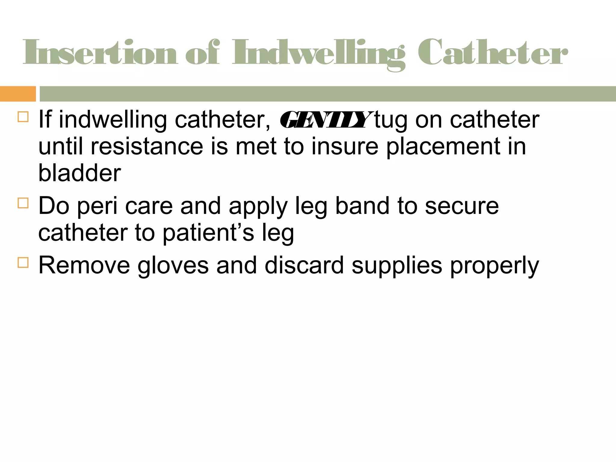 Urinary Elimination & Catheters | PPT