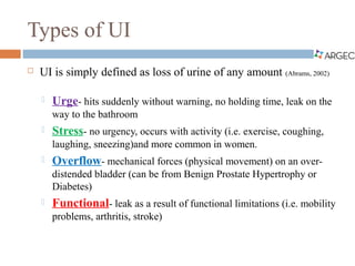 ARGEC: Urinary Incontinence in Older Adults | PDF