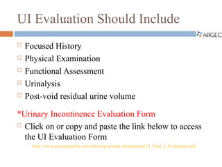 ARGEC: Urinary Incontinence in Older Adults | PDF