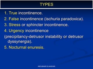 INCONTINENCE OF URINE | PDF
