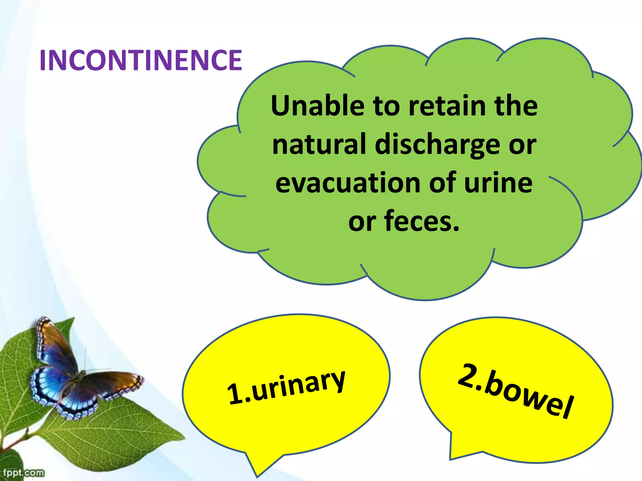 Urinary incontinence | PPTX