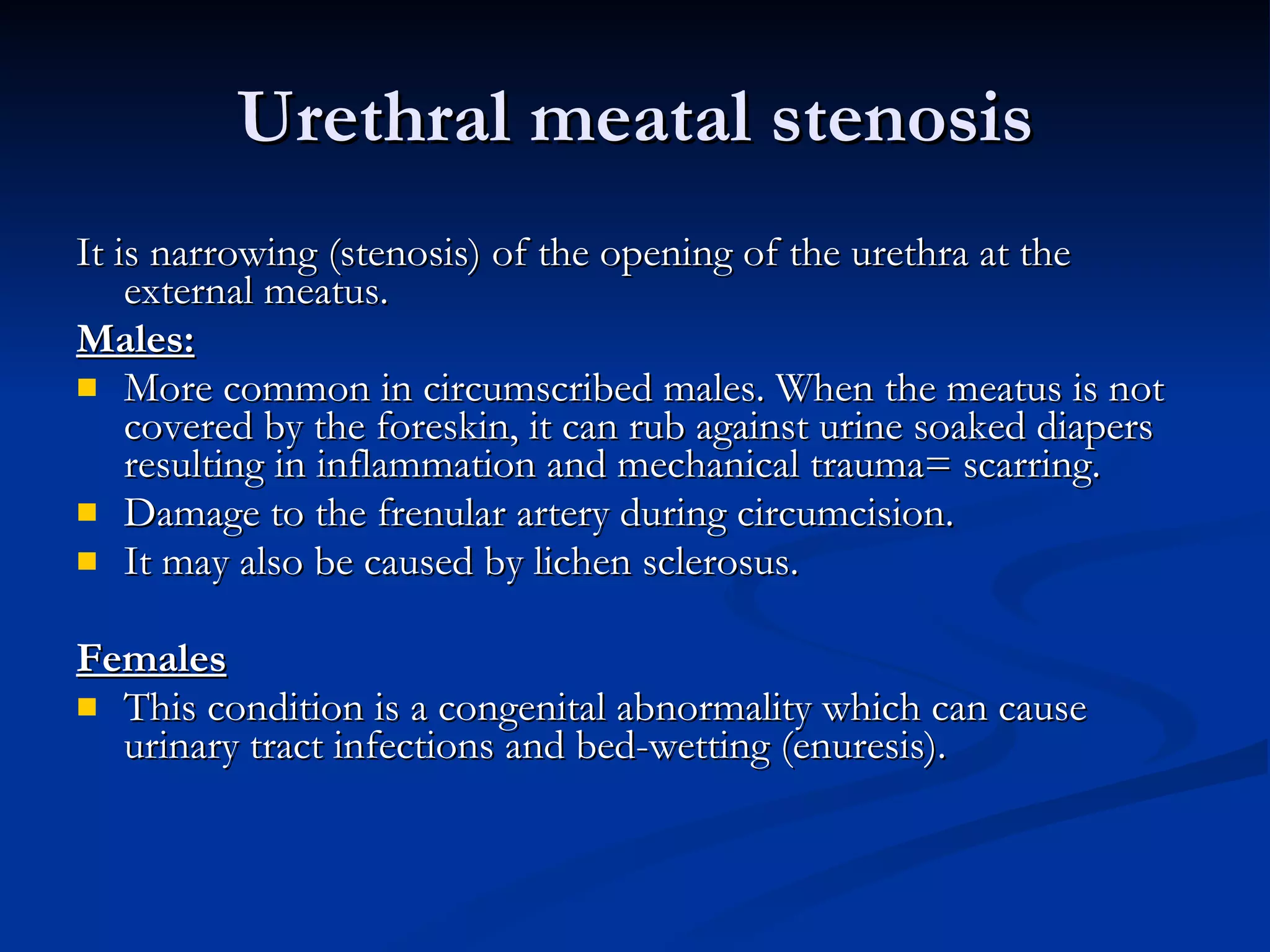 Urinary Outflow Obstruction | PPT