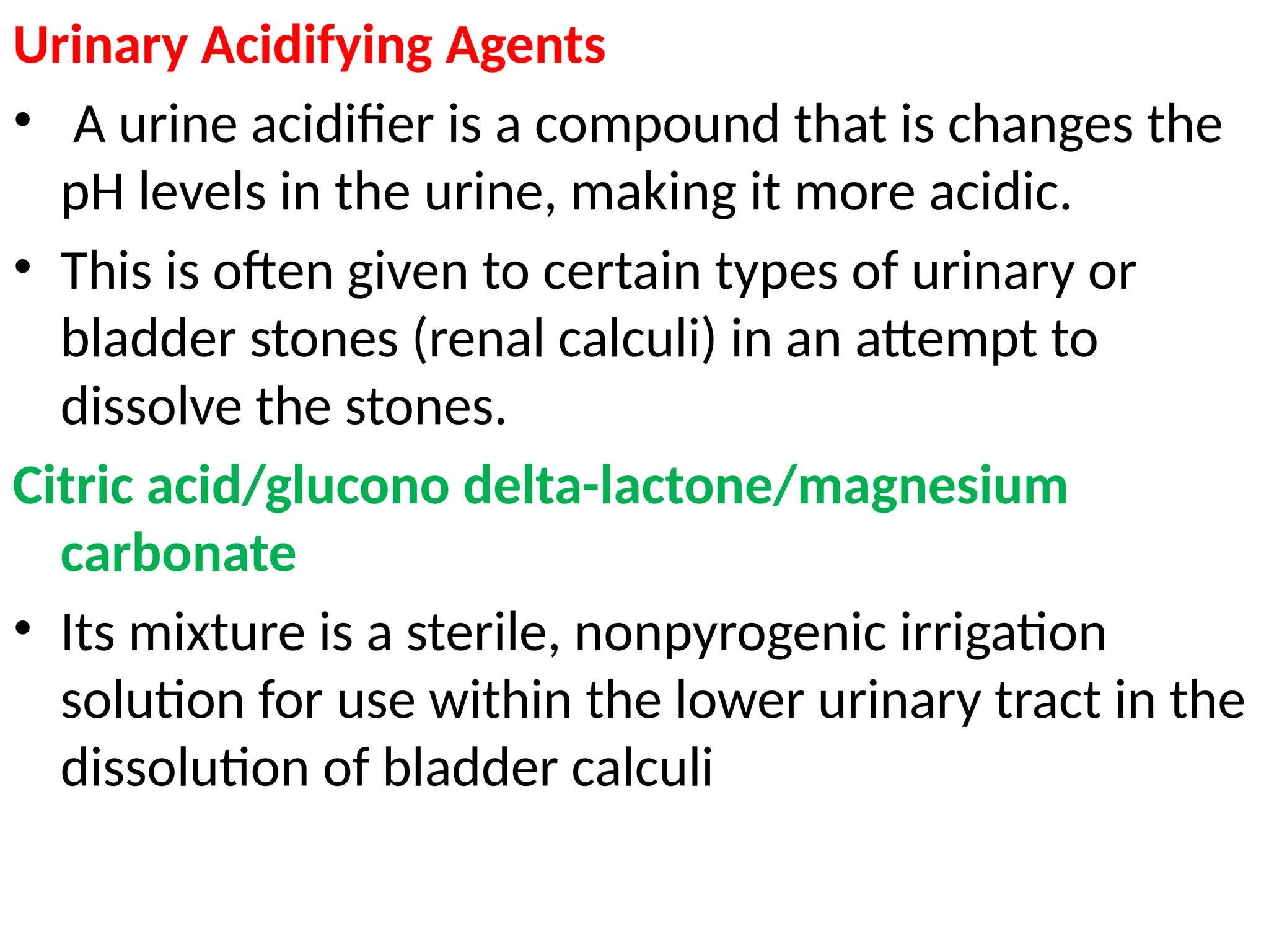 Urinary Acidifiers and Alakalinizers.pptx