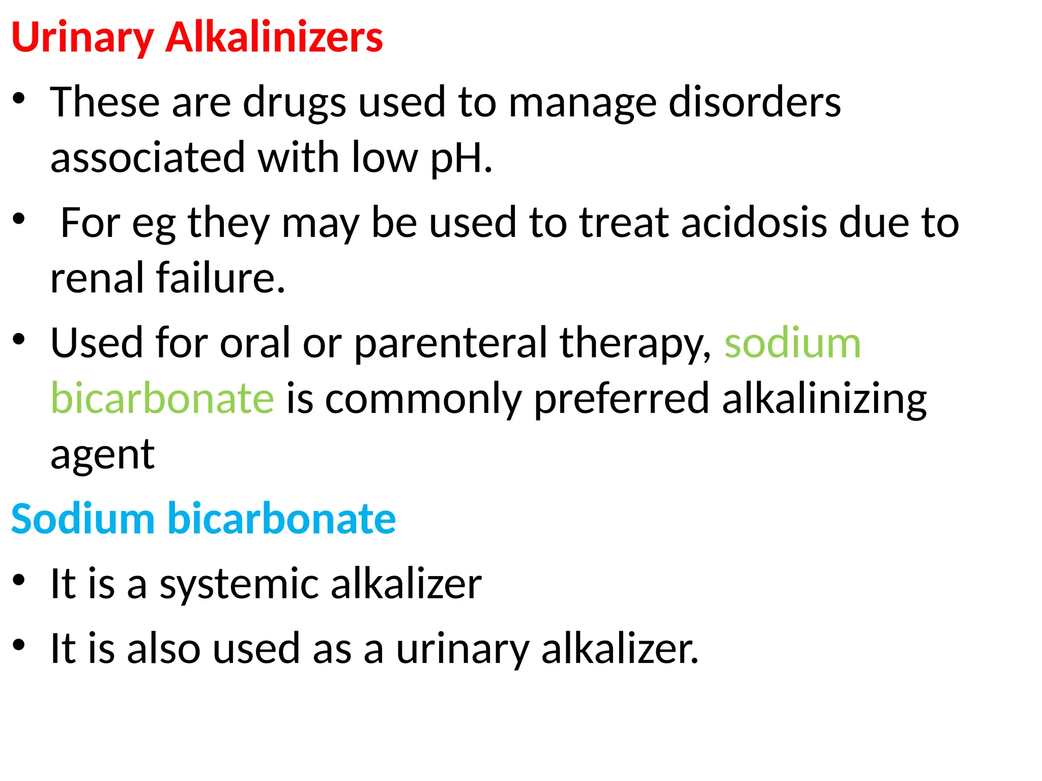 Urinary Acidifiers and Alakalinizers.pptx