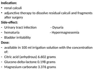 Urinary Acidifiers and Alakalinizers.pptx