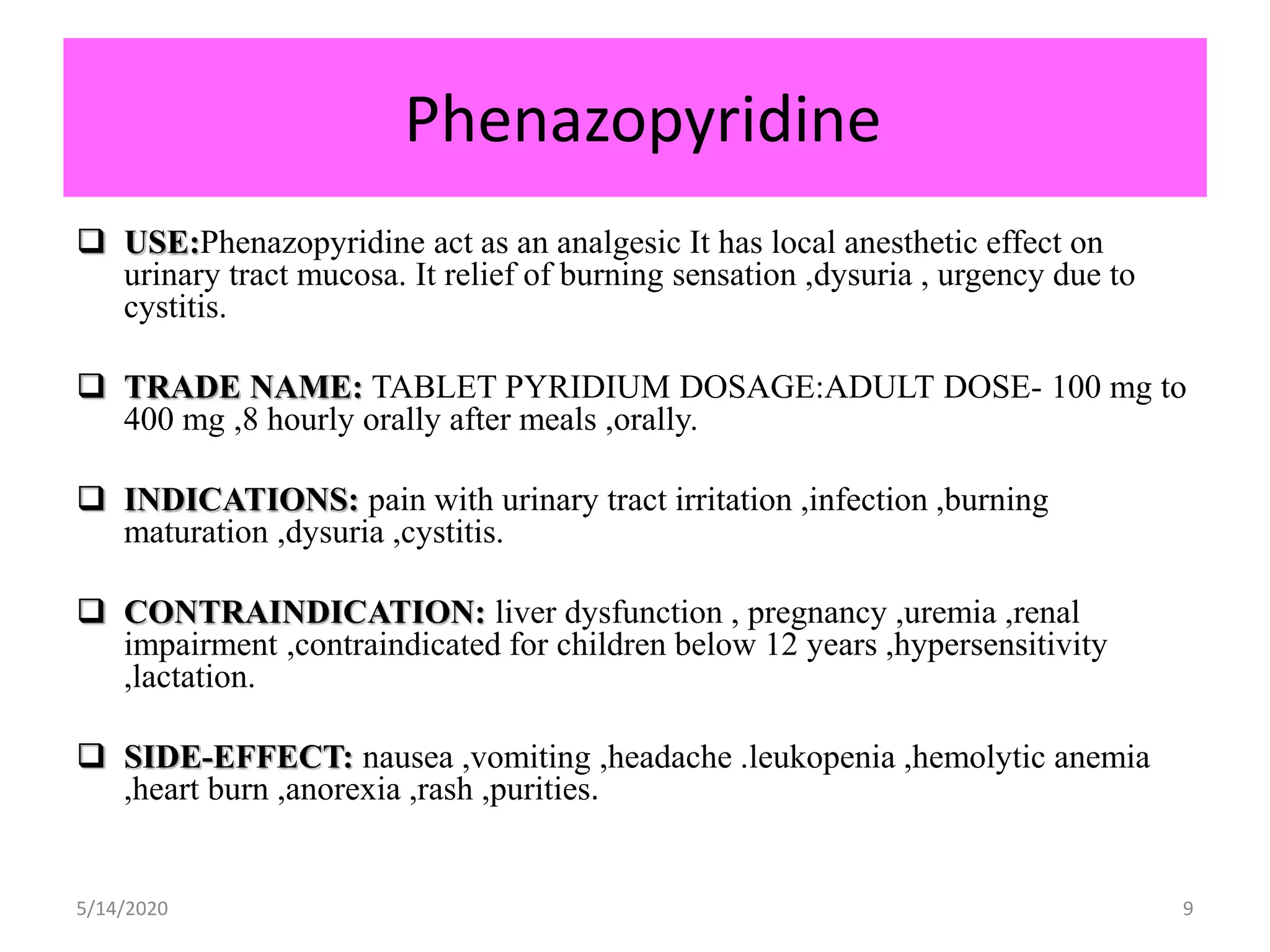 Urinary antiseptic | PPTX